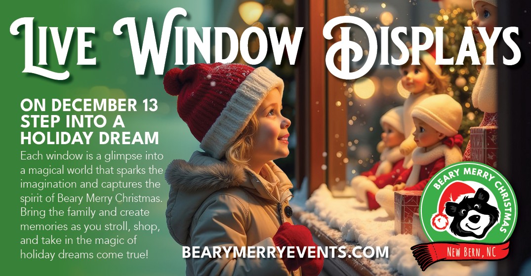 Live Window Display - Junior League of Greater New Bern